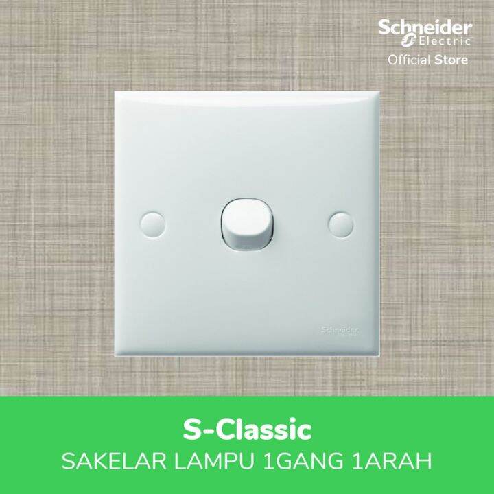 Schneider saklar engkel 1 gang 1 arah S-Classic | Lazada Indonesia