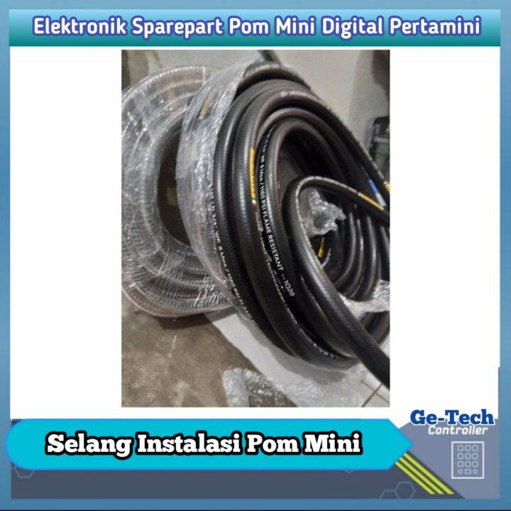 Selang Instalasi Pertamini Standard SPBU Pom Mini Hitam Lapis Baja ...