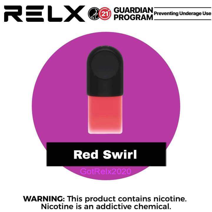 RELX pod RED SWIRL for INFINITY PLUS ESSENTIAL BREEZE ARTISAN DEVICE ...