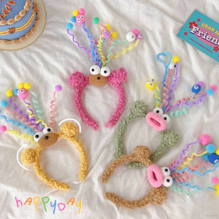 Yidea Hongkong】ที่คาดศีรษะเล็กๆน่ารักที่คาดผมปีศาจผ้ากำมะหยี่ที่คาดผม ...