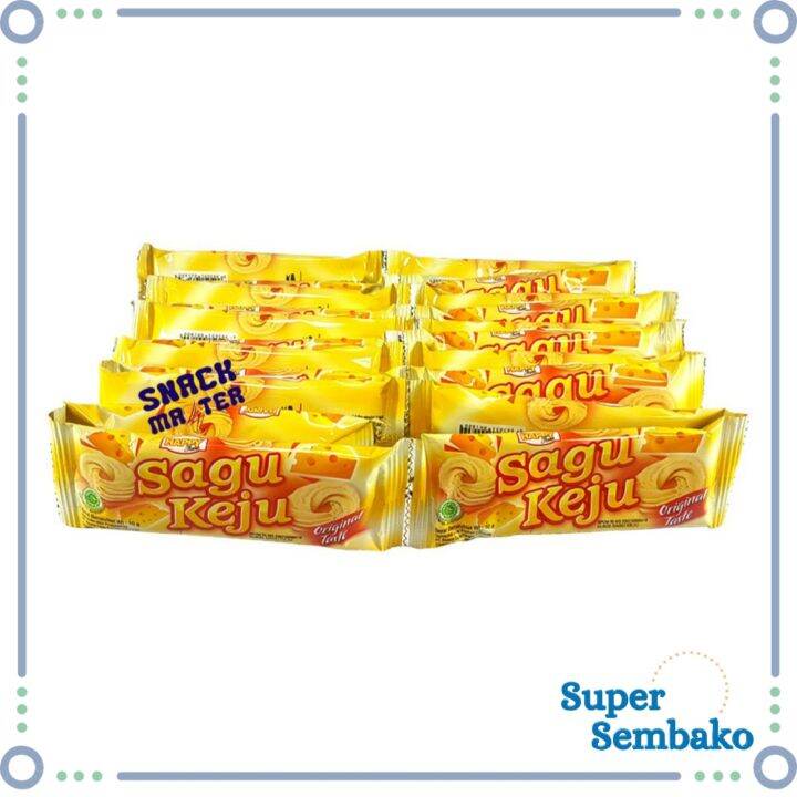 SNACK CEMILAN KUE KERING SAGU KEJU HAPPY TIME 10g RENGENG ISI 20 ...