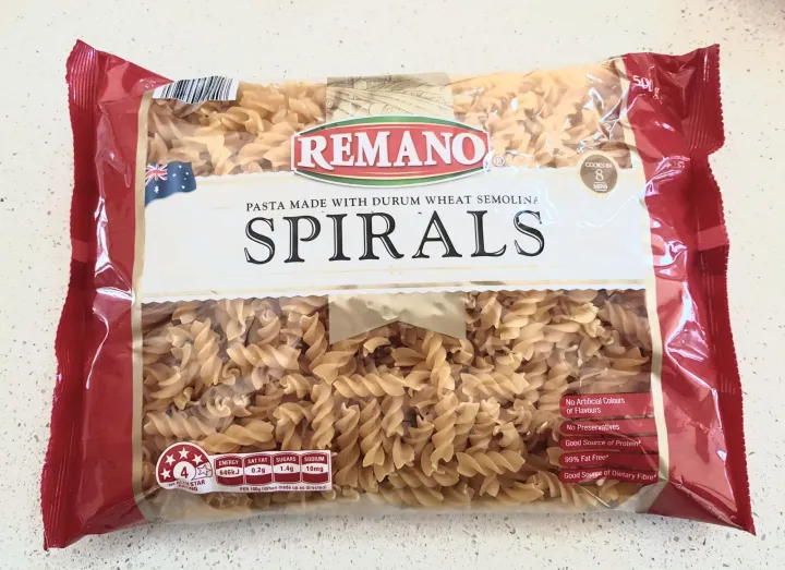 Remano Spirals Pasta Made with Durum Wheat Semolina 500g (Product of ...