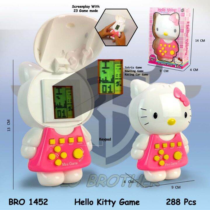 BRO1452 Hello Kitty Video Games Tetris Mini Konsol Game Portable Consol ...