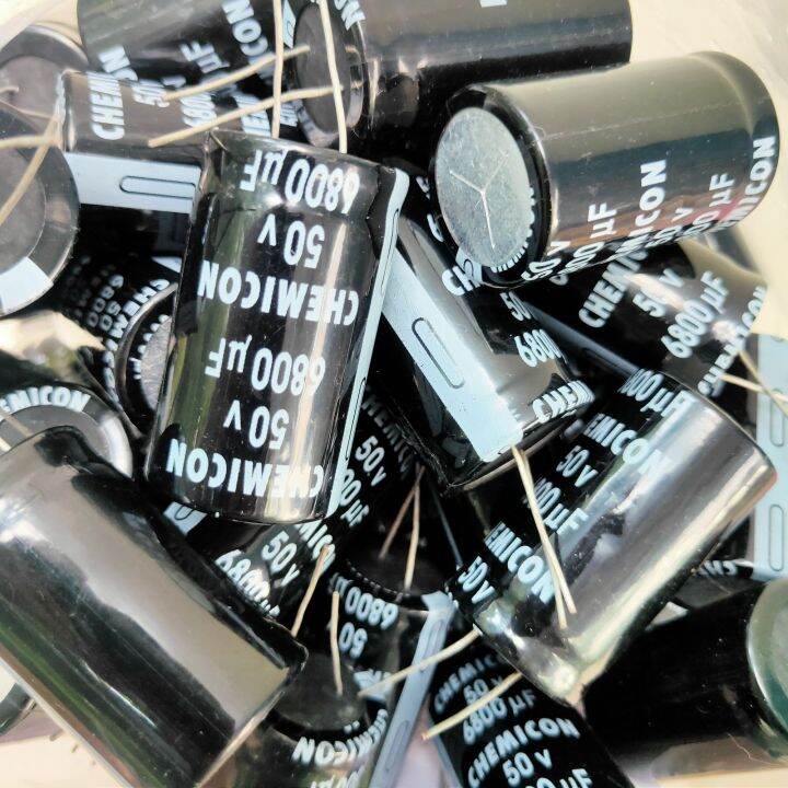 Elco Capasitor 50v 6800uf Elko kapasitor Nichicon Chemicon | Lazada ...