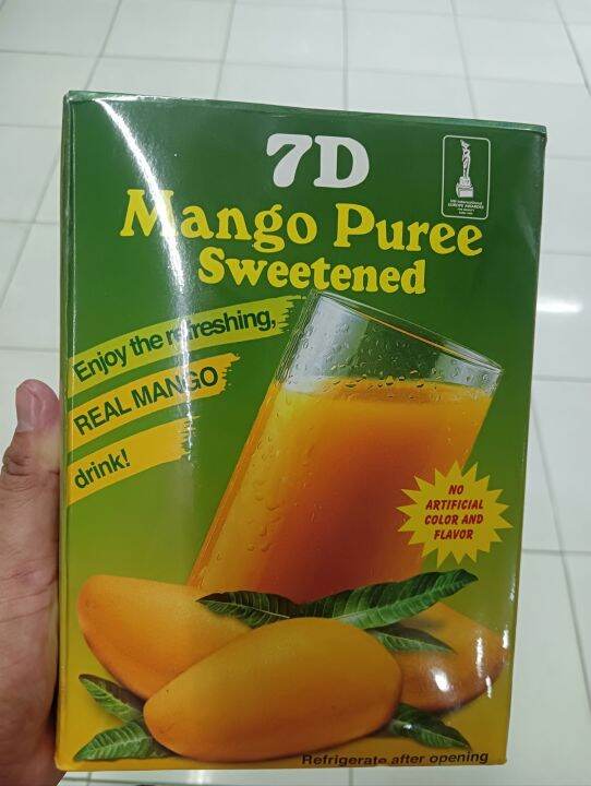 Cebu 7D mango puree 1kg box sweetened | Lazada PH