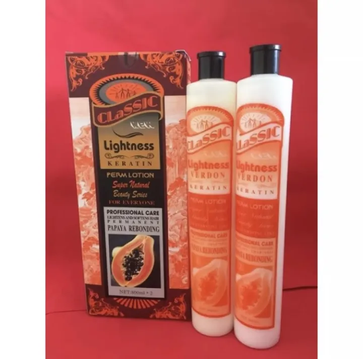 Lightness 2 in 1 Papaya Hair Rebonding 800ml | Lazada PH
