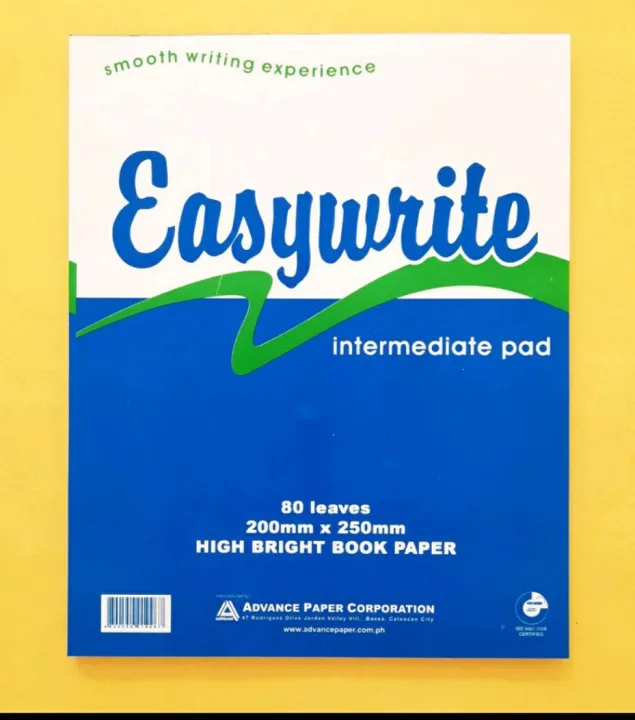 EASYWRITE INTERMEDIATE PAD (sold per pad) | Lazada PH