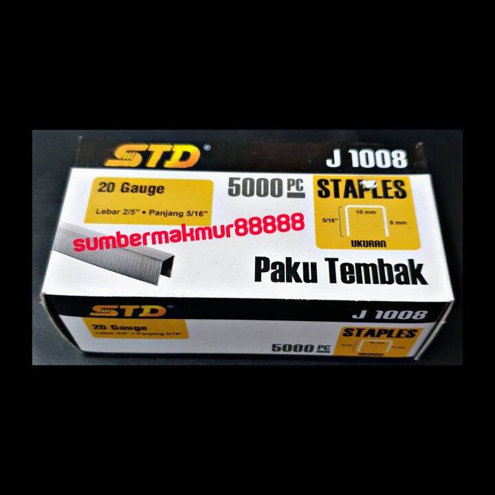 isi paku tembak per box / refill air nailer J1008 / isi ulang paku ...