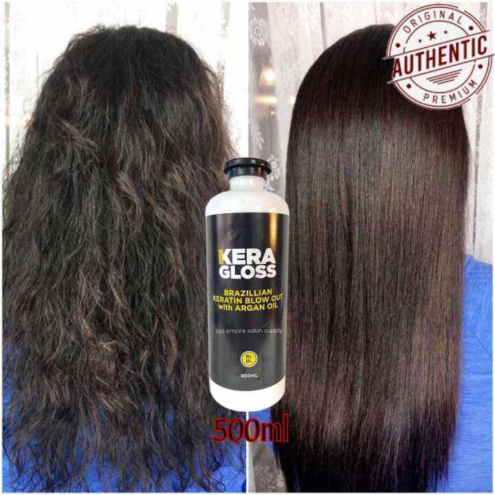 KERA GLOSS BRAZILIAN KERATIN BLOWOUT WITH ARGAN OIL.(500ML.250ML.100ML ...