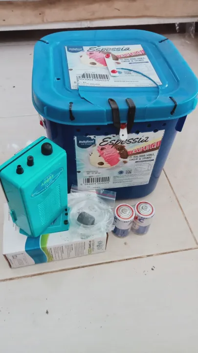 BOX UDANG HIDUP SET SIAP PAKAI + AIRPUMP+ 2 BATRE | Lazada Indonesia