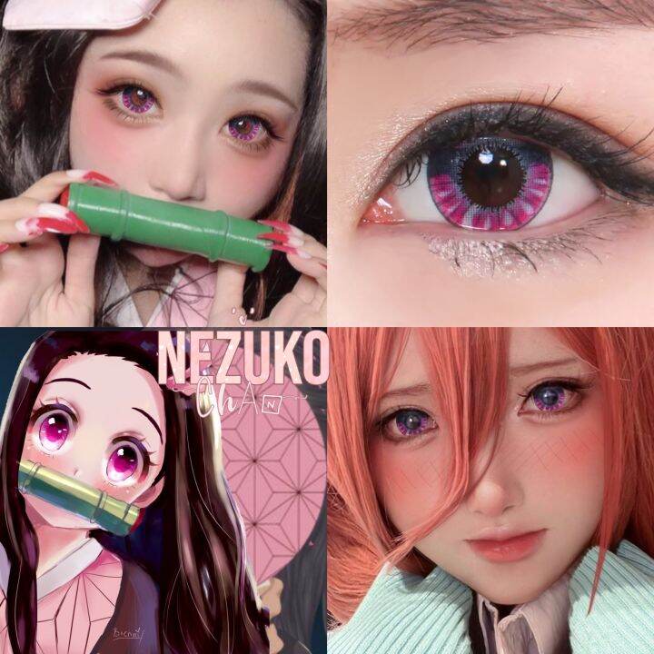 DEMON SLAYER CP-A1 NEZUKO COSPLAY COLOR CONTACT LENS ANIME LENS | Lazada