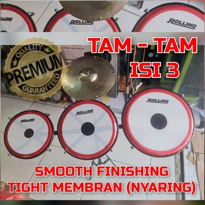 TAM TAM ISI 3 DRUM PREMIUM DRAM PORTABLE TAMTAM TOMTOM | Lazada Indonesia