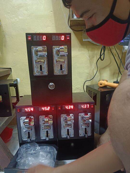 DUAL UNIVERSAL COINSLOT FOR CARWASH, PISONET, dryer, washing 1 5 10 20 ...