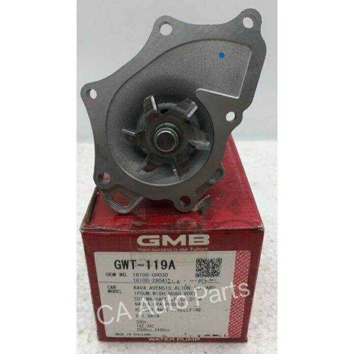 GMB GWT-119A Water Pump Toyota Camry ACR30 RAV40 Wish Estima Harrier | Lazada