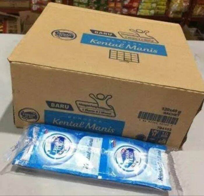 PROMO SUSU BENDERA SACHET PUTIH/COKLAT 1 DUS ( ISI 20 RENTENG ) MURAH ...