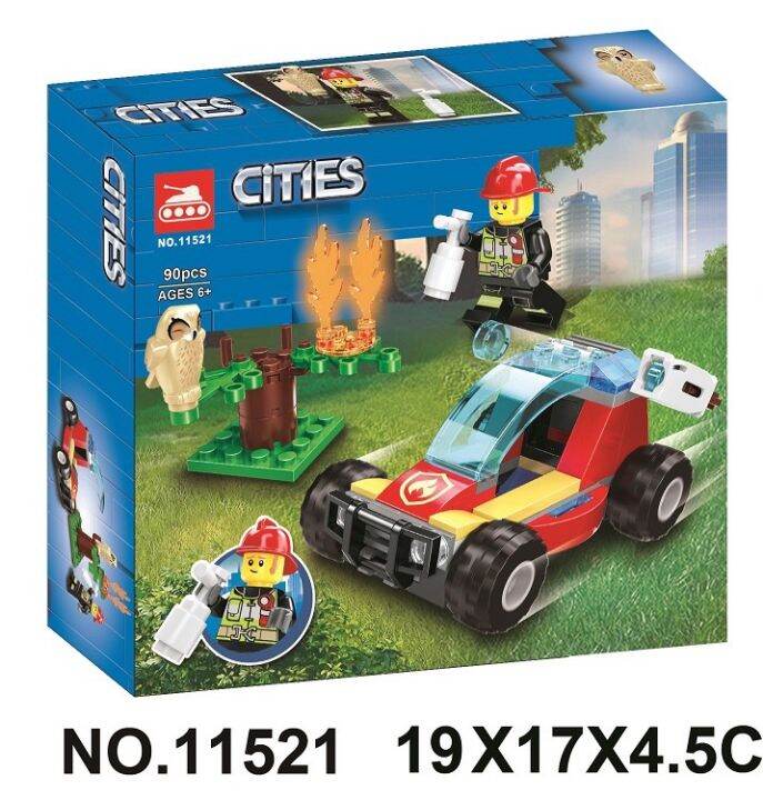 ตัวต่อของเล่น lego City Series Forest Fire Rescue 60247 Children's ...