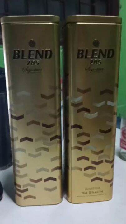กล่องเหล็กเปล่า ใส่ขวดเหล้าเปล่า BLEND 285 กล่องเหล็กสะสมเพื่อคงวามสวย ...
