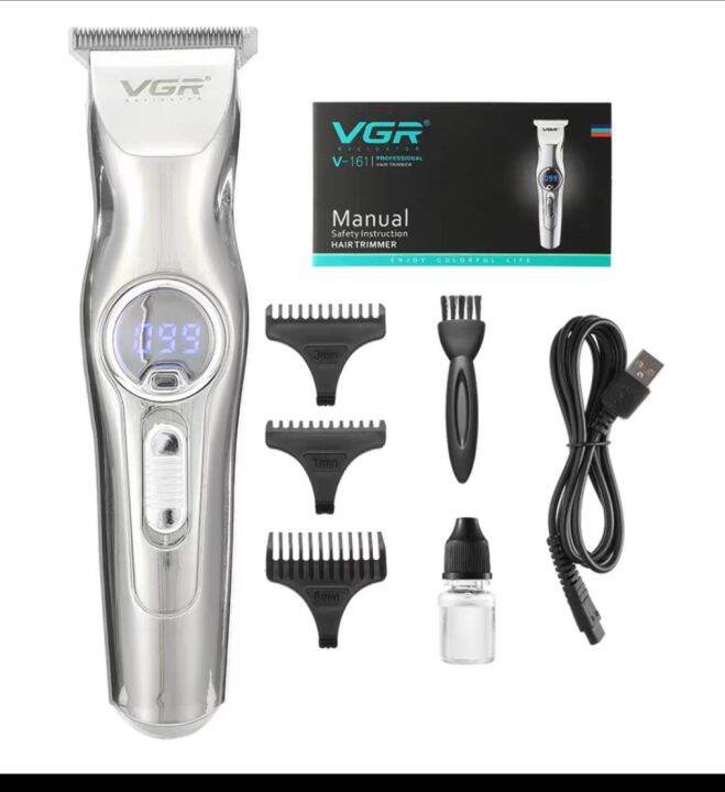 ปัตตาเลี่ยนตัดผมไร้สายVGR V161ปัตตาเลื่ยนตัดผมไร้สาย มีหน้าจอLED | Lazada.co.th