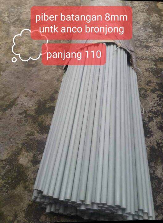 #COD# PIBER BATANGAN/ bahan joran piber solid 8mm | Lazada Indonesia
