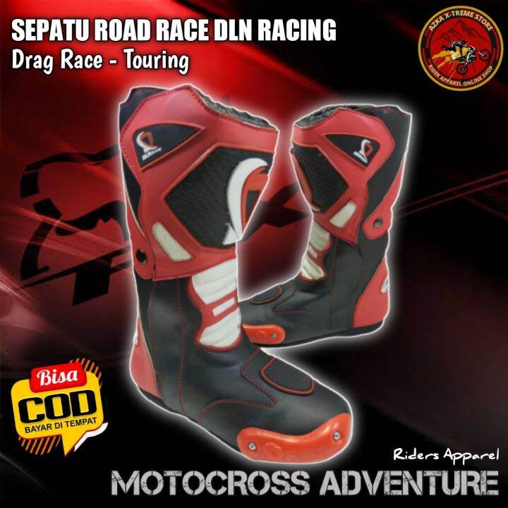 SEPATU DLN RACING ROAD RACE DRAG TOURING | Lazada Indonesia