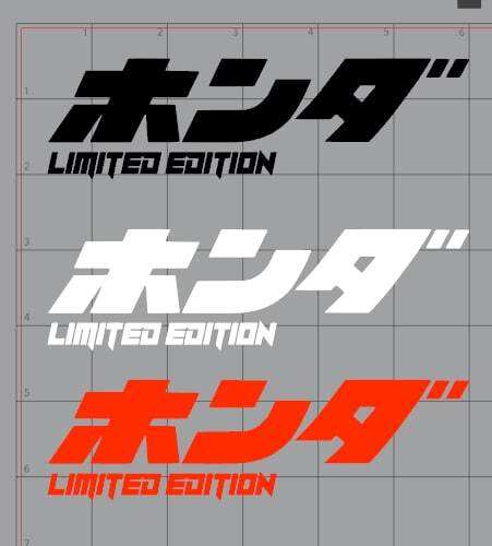 Honda Japan Limited Edition Non Faded Cut Out Stickers | Lazada PH