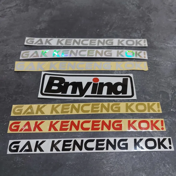 STICKER GAK KENCENG KOK PANJANG CUTTING | Lazada Indonesia