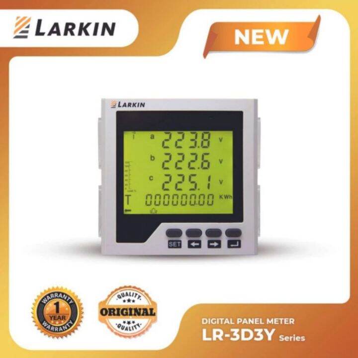 Digital panel meter 3 phase lcd display LR-3D3Y communication via modbus RS485 larkin | Lazada ...