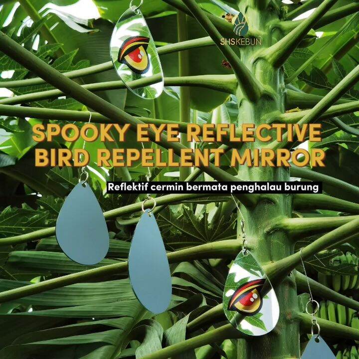 Spooky eye reflective bird repellent mirror for the frightened bird ...