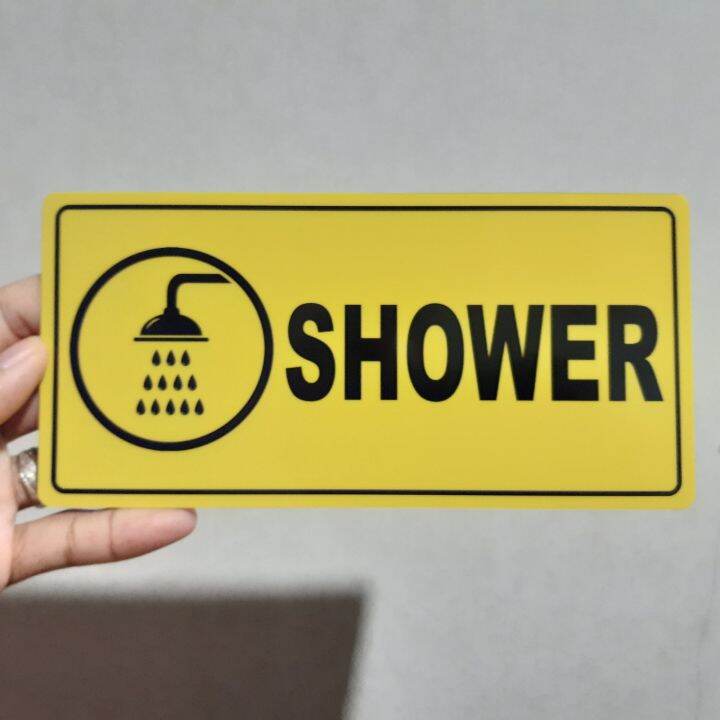 SHOWER SIGNAGE PVC TYPE WATERPROOF AND NON-FADING | Lazada PH