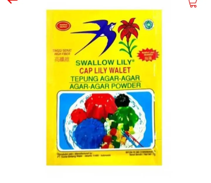 agar agar swallow cap wallet per 12pc coklat merah | Lazada Indonesia