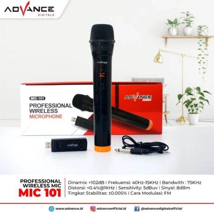 MIC ADVANCE 101 -MIC WIRELESS ADVANCE 101 - MIC TANPA KABEL - MIK ...