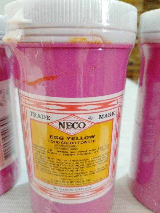 Neco Egg Yellow Food Color -Powder 125 grams | Lazada PH
