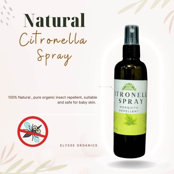 [ ORGANIC MOSQUITO REPELLENT 120ml ] CITRONELLA SPRAY ANTI MOSQUITO ...