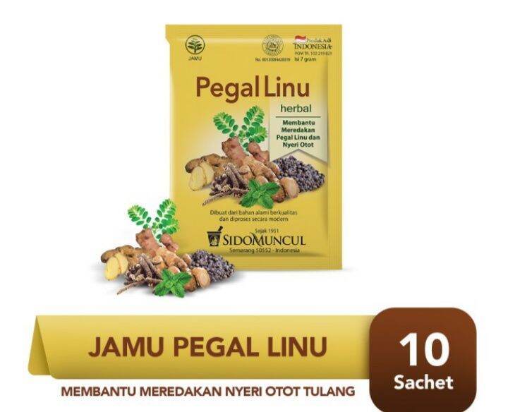 JAMU PEGAL LINU SIDOMUNCUL ISI 10 SACHET | Lazada Indonesia