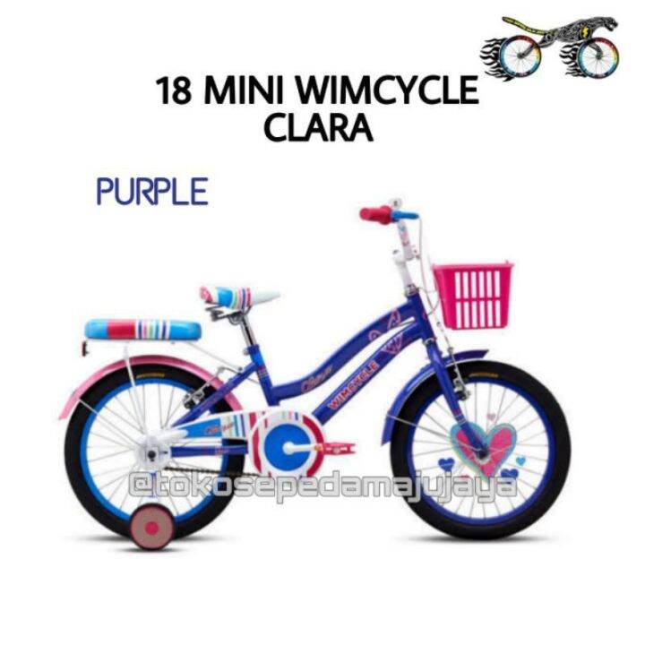 Sepeda Anak roda empat cewek perempuan Mini 18 inch Wimcycle Clara CTB ...