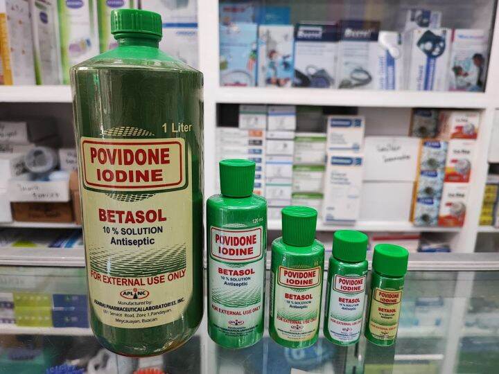 Povidone Iodine 10% - 15ml, 30ml, 60ml, 120ml & 1liter (BETASOL ...