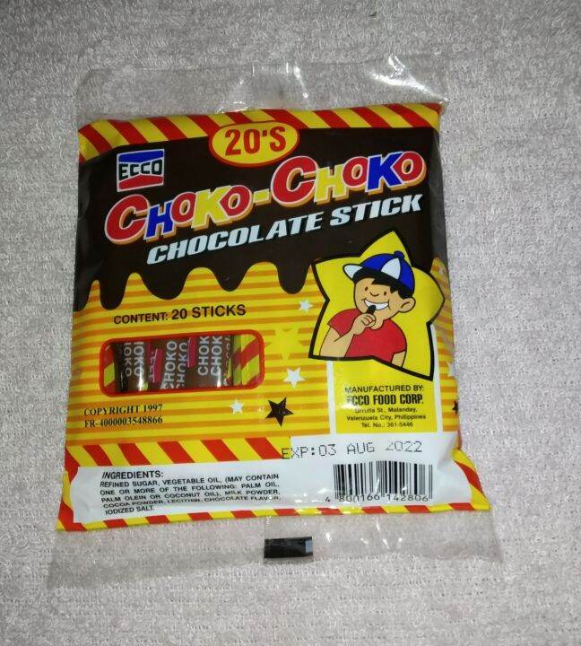 CHOKO- CHOKO CHOCOLATE STICK 20 pcs. | Lazada PH