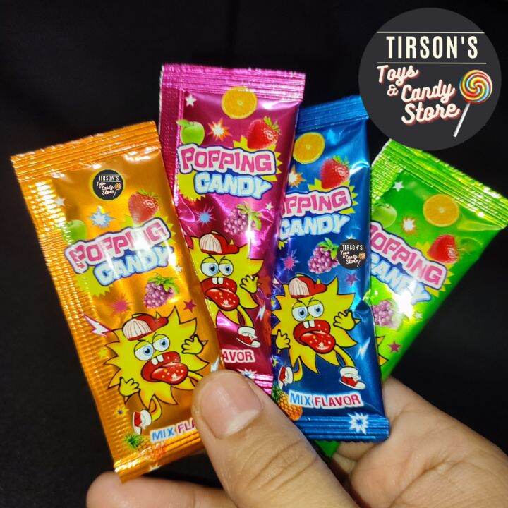 Popping Candy Tub (100 pcs) Sweet Mixed Fruit Flavored Pop in Your Mouth Bursting Candy for ...