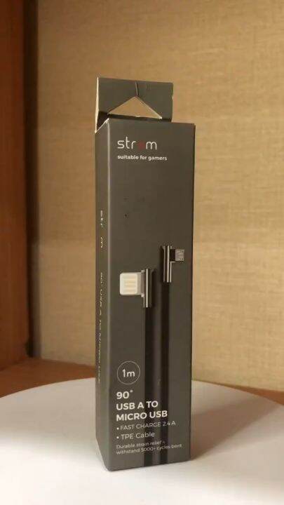 Kabel Data Gaming Fast Charging 2.4A 90 Derajat USB A to Micro USB ...