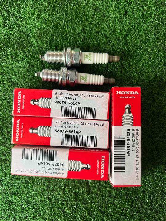 หัวเทียนcivic01-05 D17 ฮอนด้าแท้ศูนย์ 4หัว 98079-5614p | Lazada.co.th
