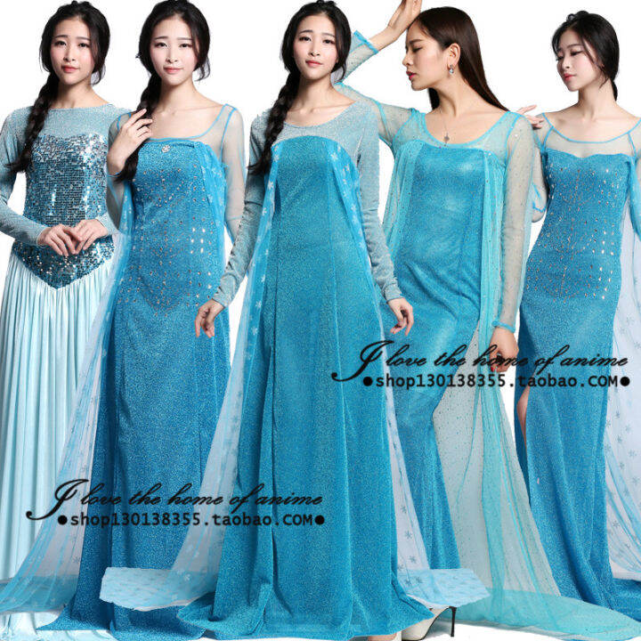 กระโปรงเจ้าหญิงสำหรับผู้ใหญ่วันฮาโลวีน frozen กระโปรงเจ้าหญิงเอลซ่าเอล ...