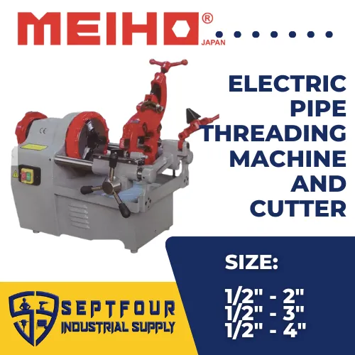 Meiho 1/2" to 2" Electric Pipe Threading Machine and Cutter M50C (for ...
