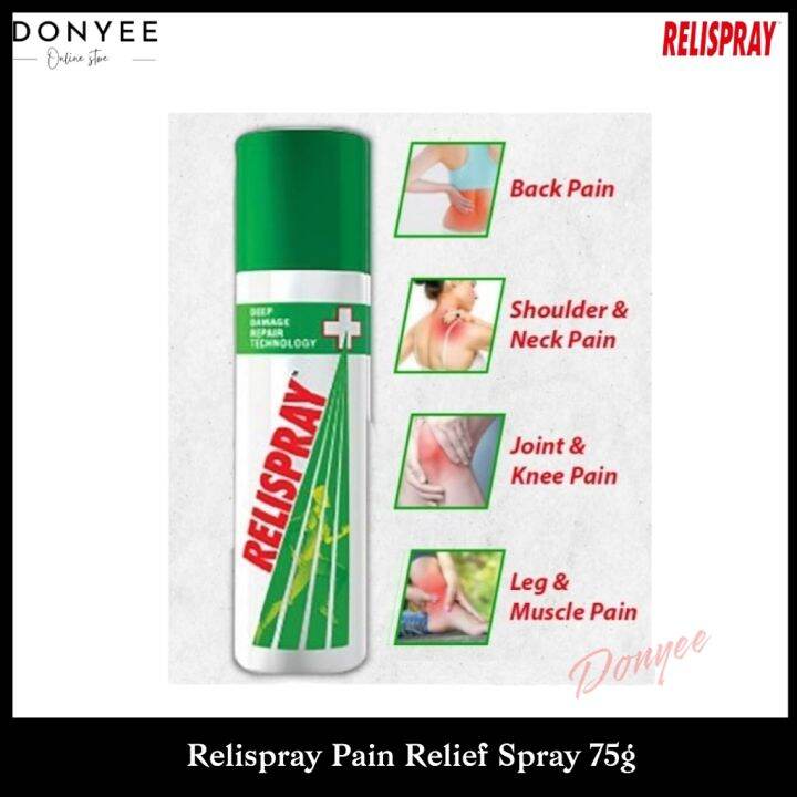 Relispray Pain Relief Spray 1 x 75g | Lazada