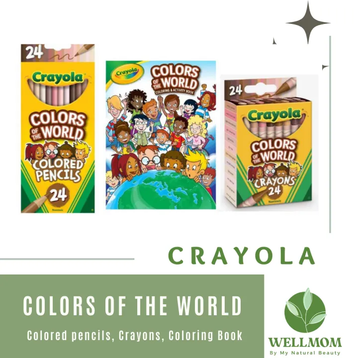 CRAYOLA Colors of the World Crayons / Colored pencils / Coloring Book ...
