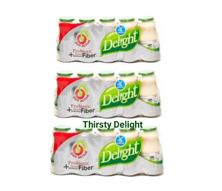 DELIGHT PROBIOTICS DRINK + FIBER | SET OF 3 (15pcs) | ( 5 pieces per ...