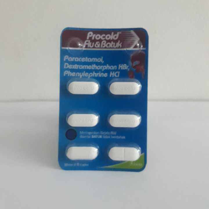 Procold flu & Batuk 6 Kaplet | Lazada Indonesia