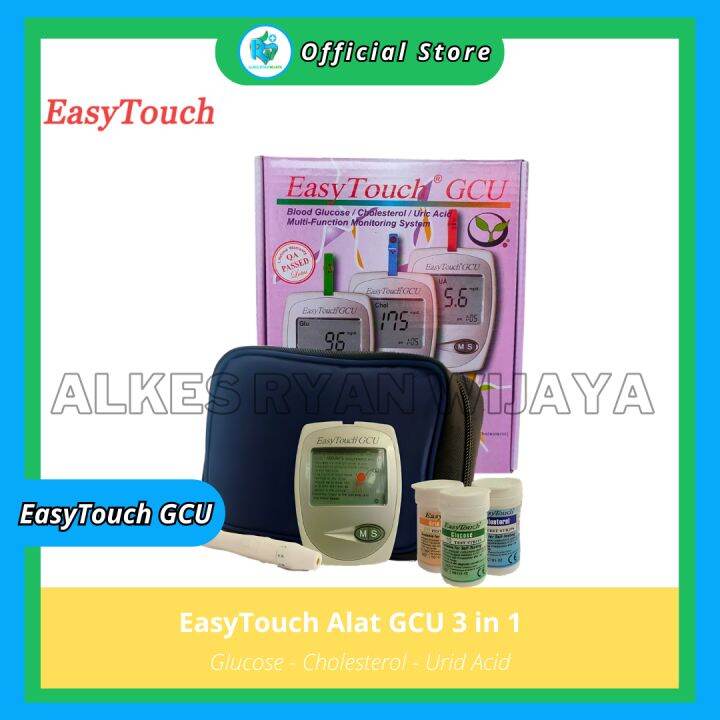 EasyTouch Alat GCU 3in1 Glucose,Cholesterol,Uric Acid | Lazada Indonesia
