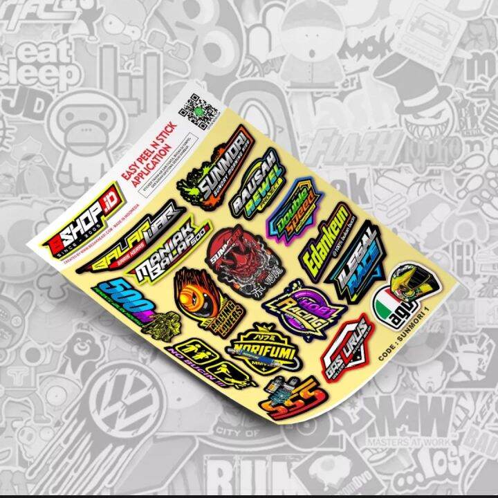 STICKER LEMBARAN SUNMORI UNTUK HELM DAN BODY MOTOR | Lazada Indonesia