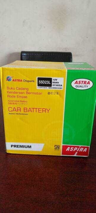 Aki Nissan Juke / Aspira 55D23L Astra Otoparts 12V60Ah / Aki Alphard ...