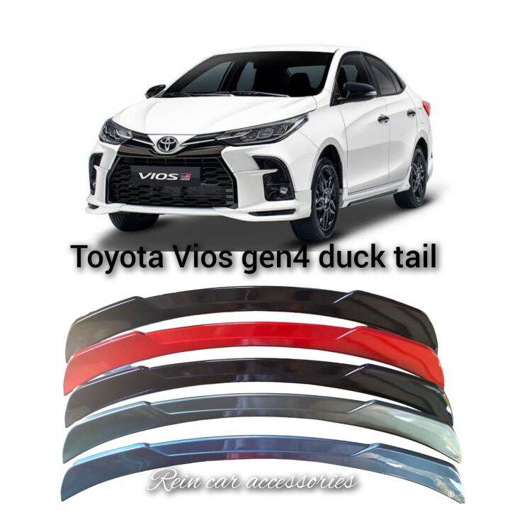 Toyota Vios gen4 2018 2023 duck tail (painted body color) | Lazada PH